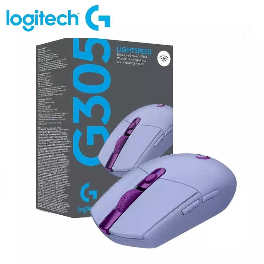 Mouse Logitech G305 Lilac Lightspeed - Inálambrico